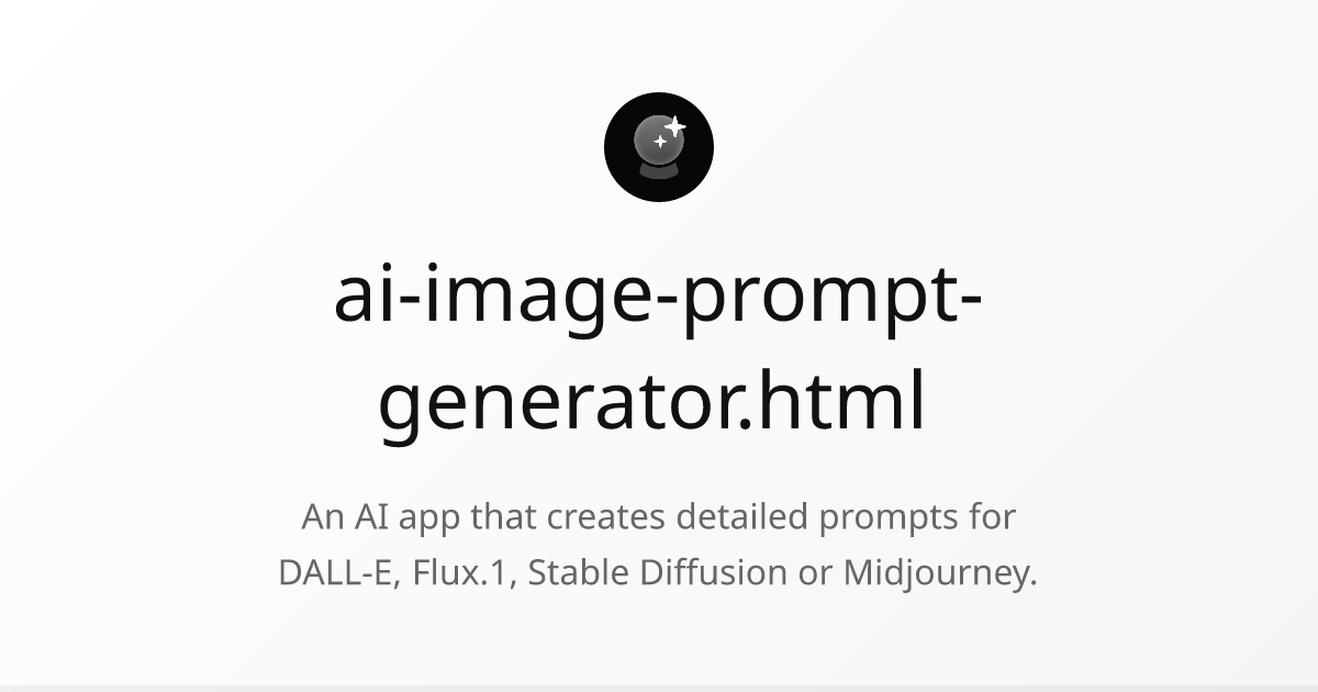 Image Prompt Generator